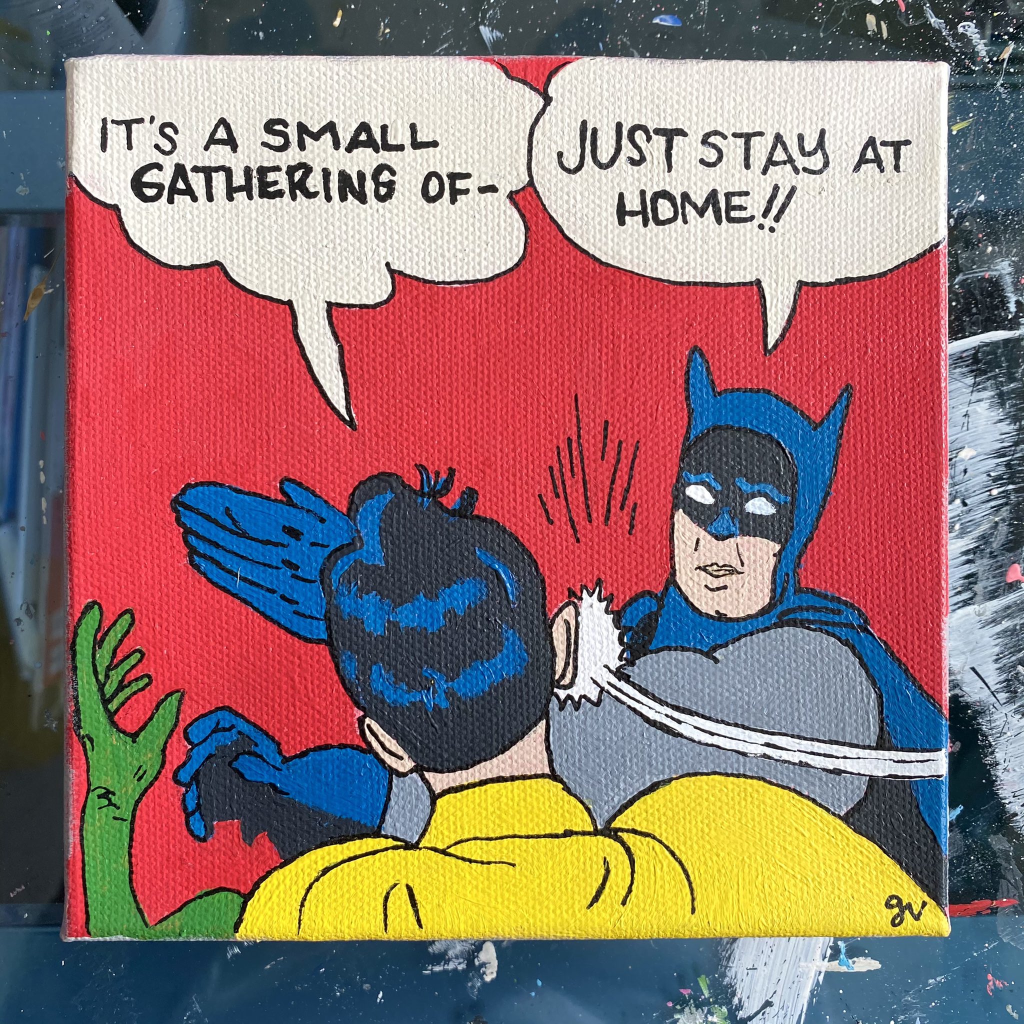 Slap Meme Batman Whiteboard Meme Write Your Own MAGNET/STICKER