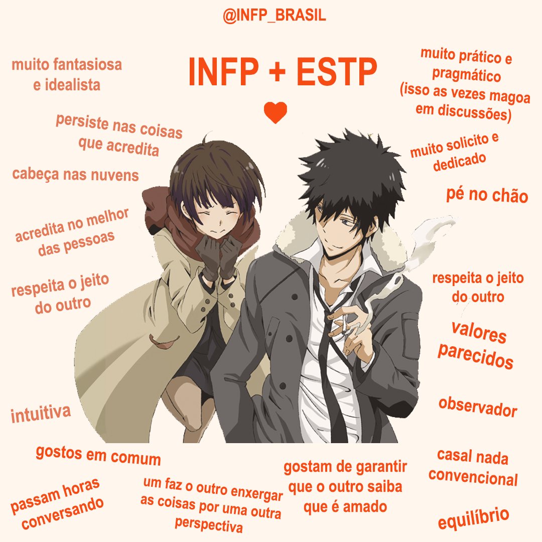INFP on Twitter: "INFP + INTP 🧡 obs.: Baseados em relacionamentos reais dos INFPs da página ...