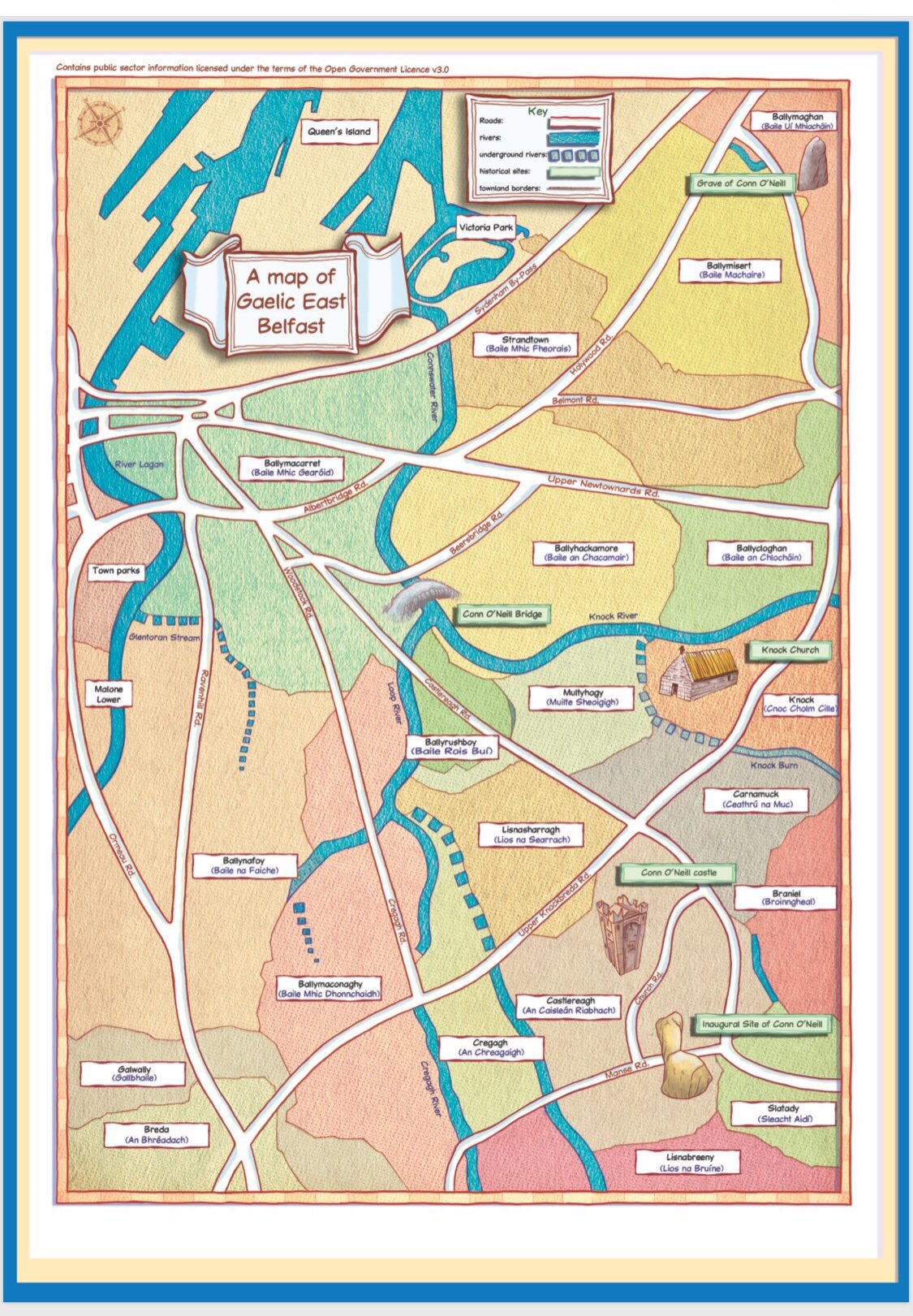 Linda Ervine MBE on Twitter: "🎄🎄🎄 Stocking filler £5 - Townland map of east Belfast. Map on one ...