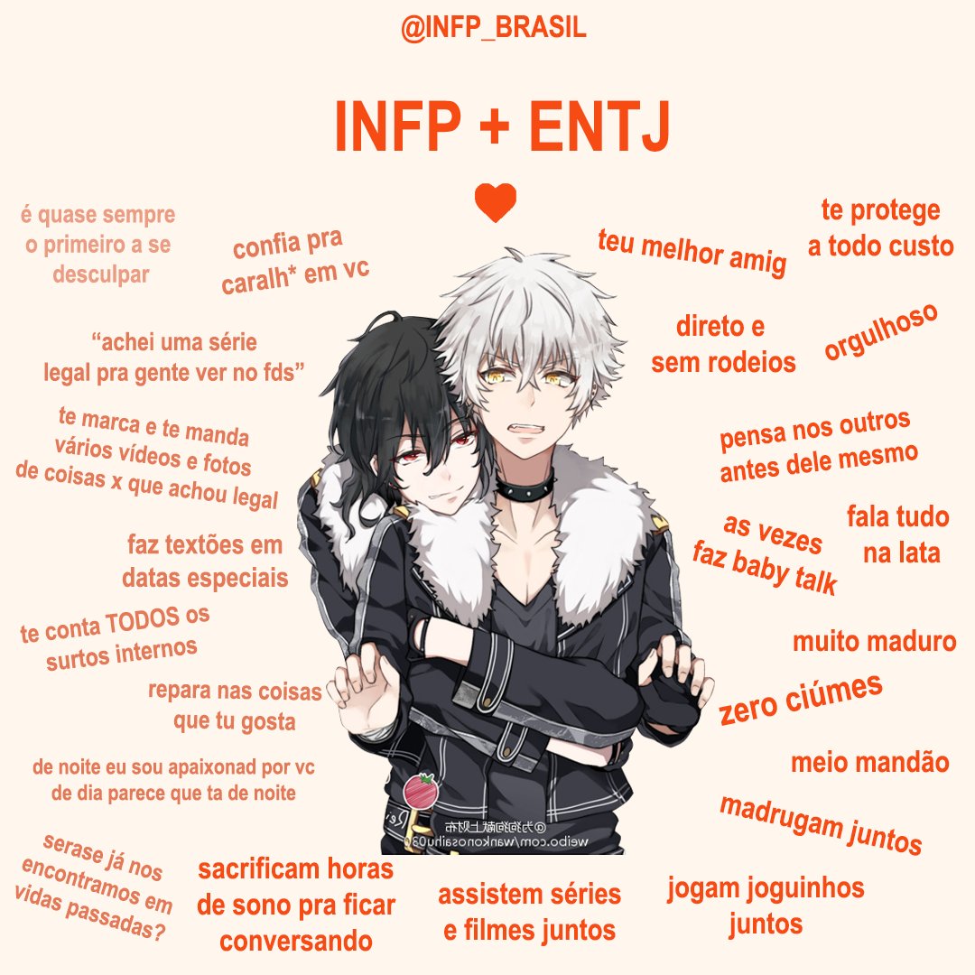 INFP on Twitter: "INFP + INTP 🧡 obs.: Baseados em relacionamentos reais dos INFPs da página ...
