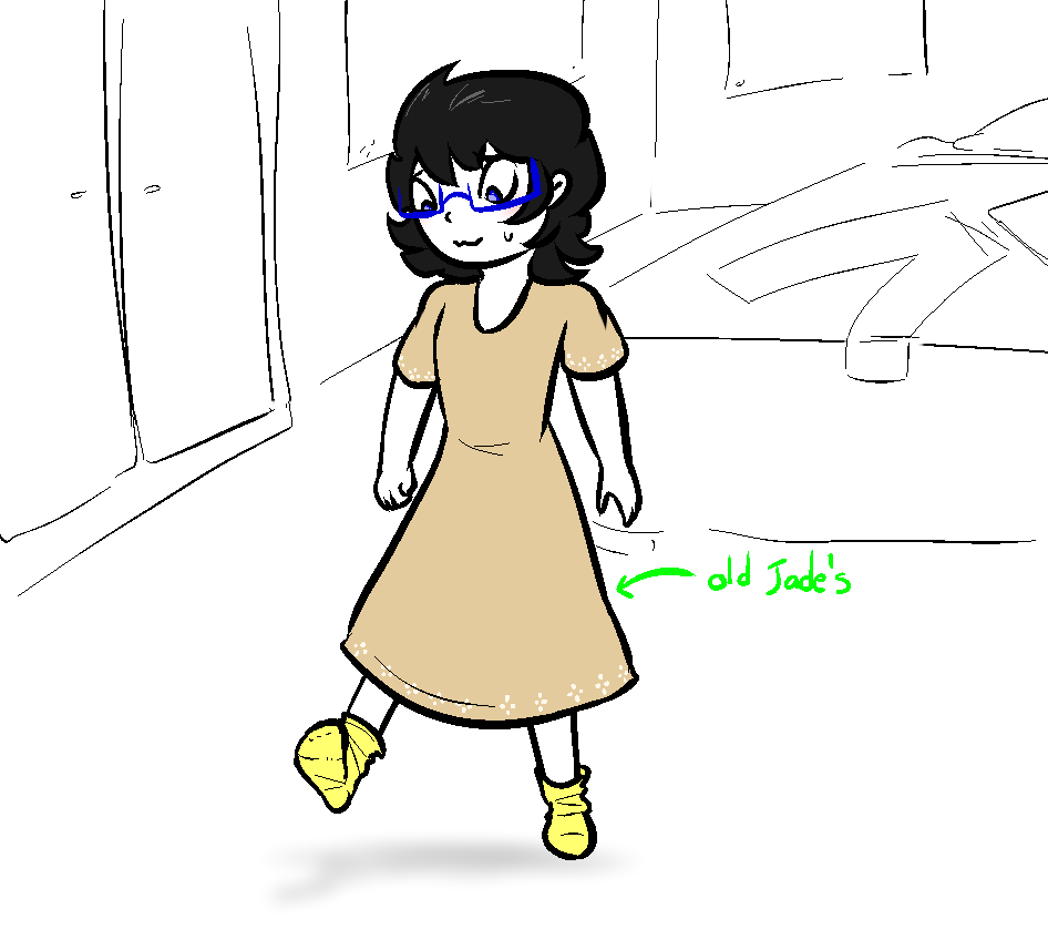 「#juneegbert homestuck Trying a dress for the first time Bust」Slyの漫画