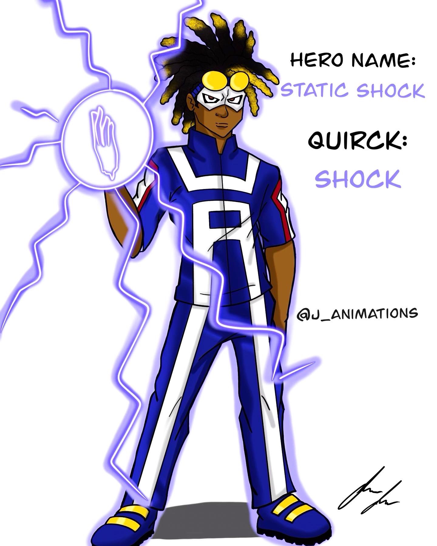 Static Shock Drawing