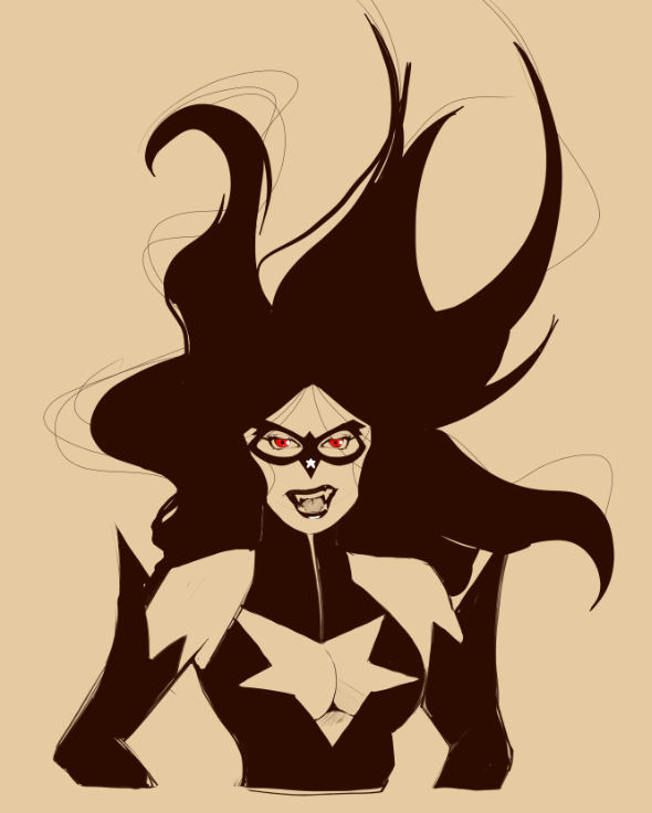 「quick sketch of an evil kamen America l」|Florkのイラスト