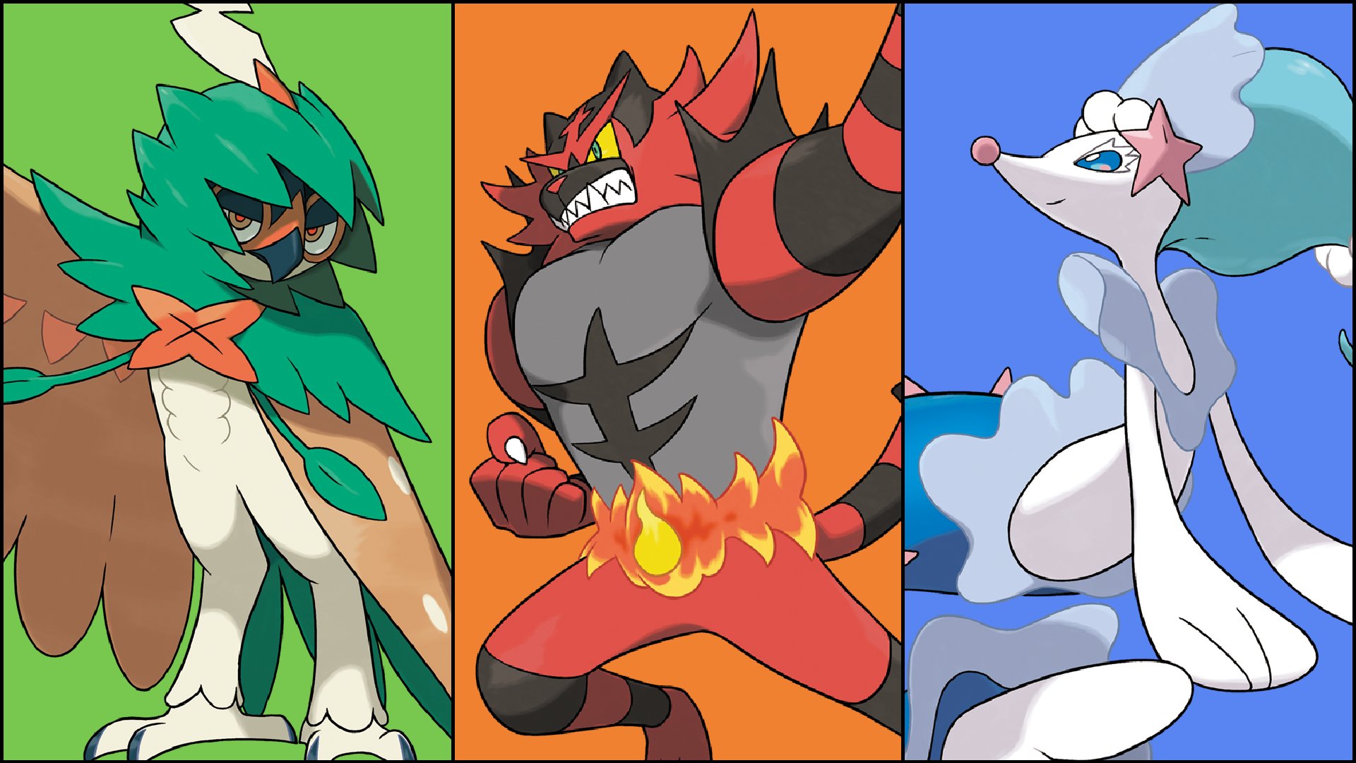 Pokemon Gen 7 Starters