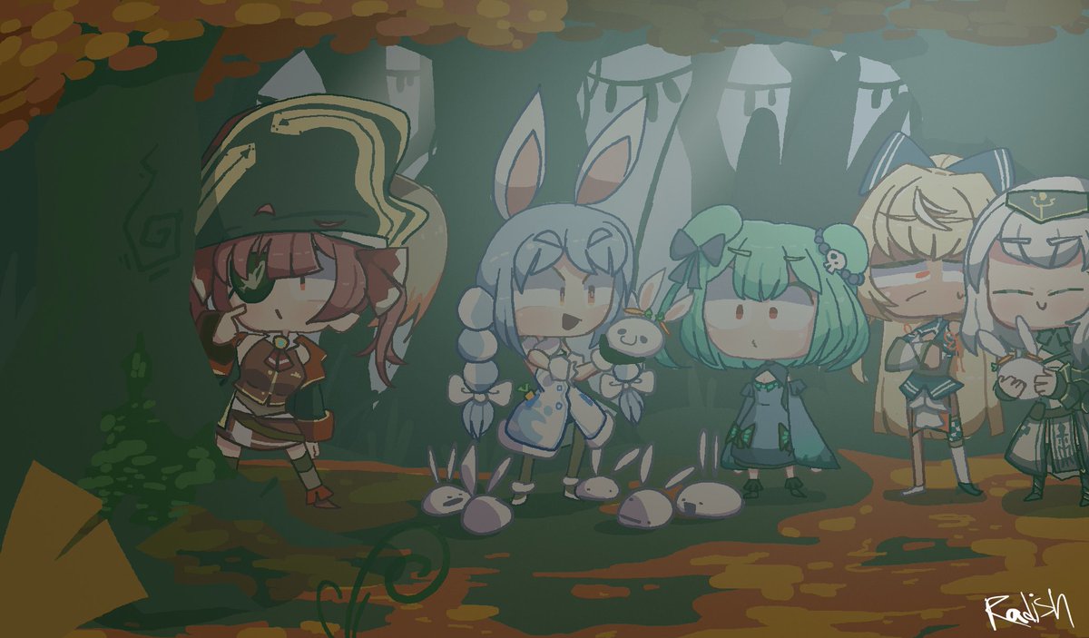 Wild Rabbit Encounter, by @UnfamousRadish : r/Hololive