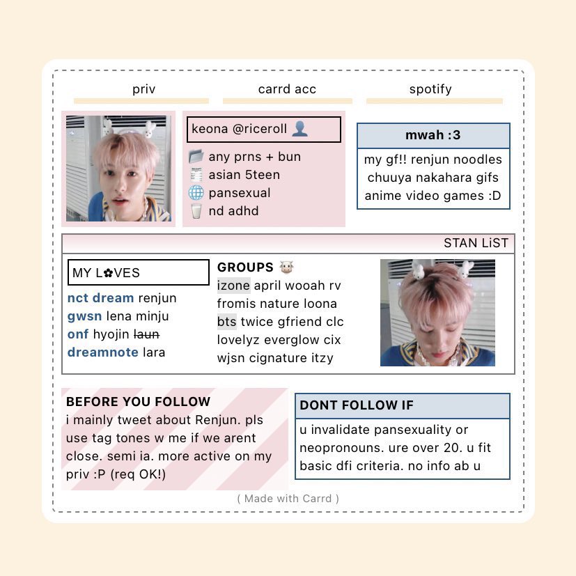 carrd help(er) on Twitter: "rough tutorial on how to make this carrd! https://t.co/pBmwamJLqQ ...