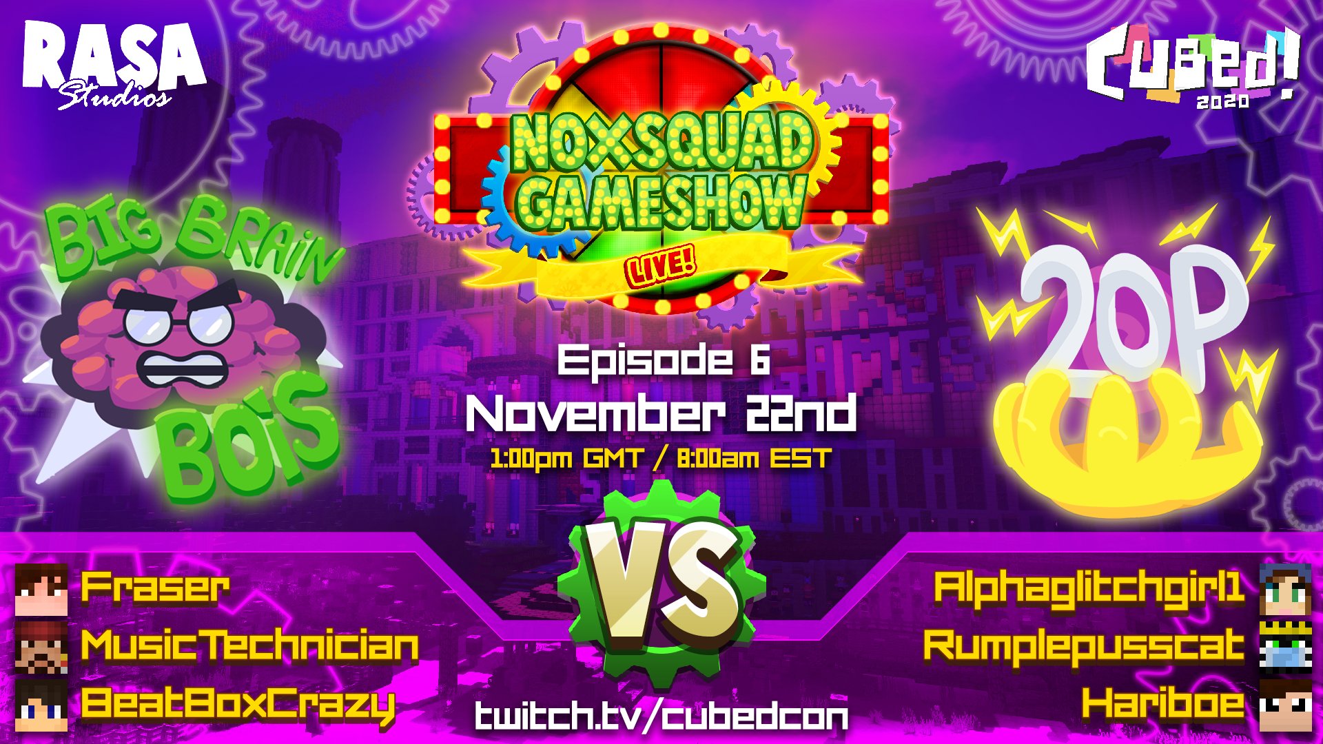 RASA Studios on Twitter: "🚨 This is your 30 minute warning! 🚨 The #NoxsquadGameshow Live Episode ...