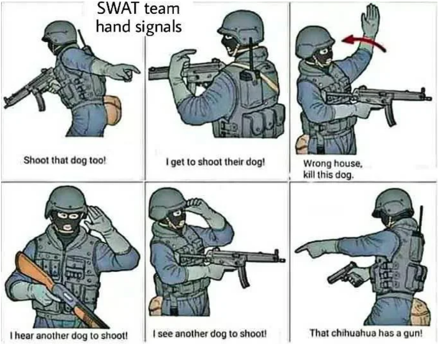A Cool Guide on tactical hand signs : r/coolguides