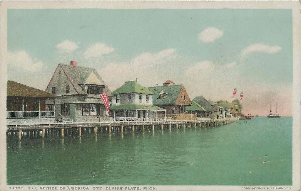 Michigan's Past on Twitter: "RT @MichiganHist: "The Venice of America," St Clair Flats - ca ...