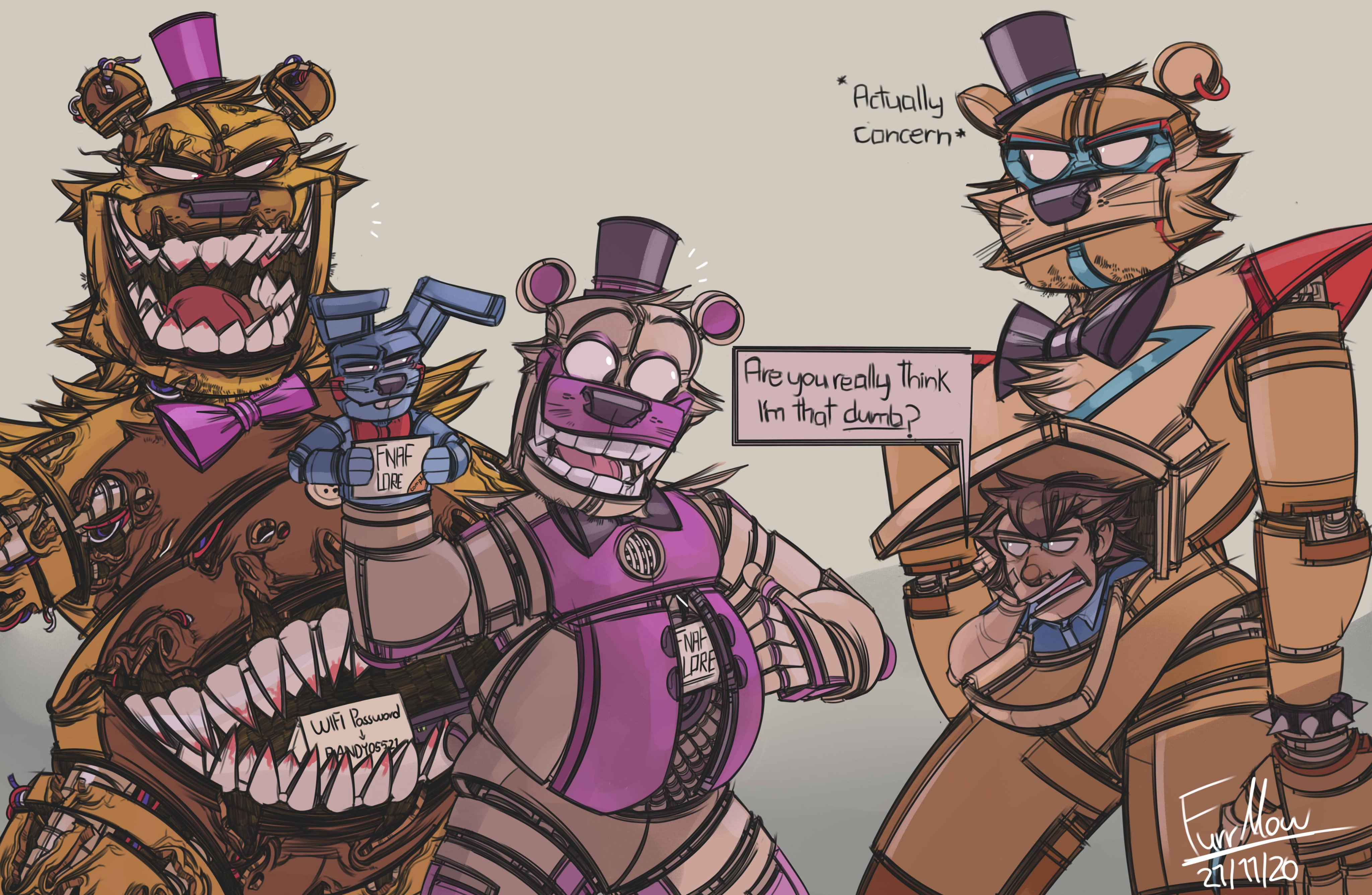 Furrllow 🐻🇨🇷 On Twitter He Dont Fall In The Trap Fivenightsatfreddys Fnaffanart Fnaf