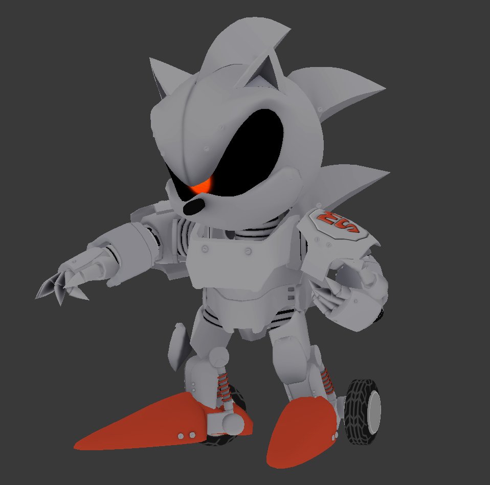 ソニック 「Robo Sonic from Sonic 2 Model W.I.P pict」|Nibroc.Rockのイラスト