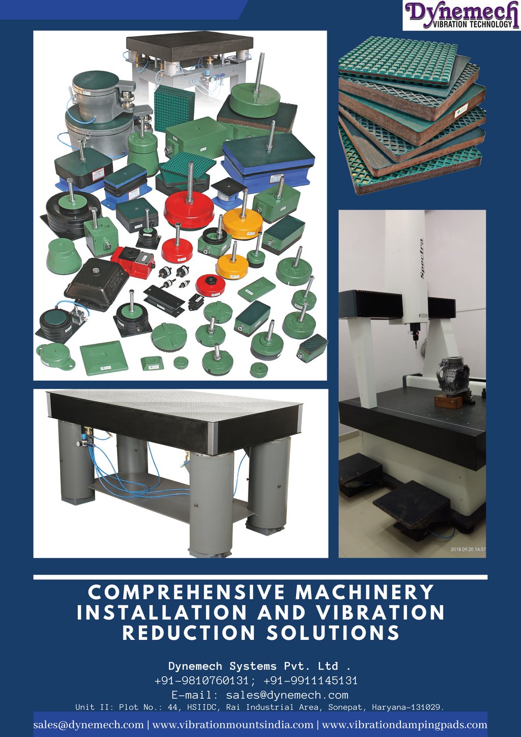 Dynemech Systems on Twitter: "Dynemech Anti Vibration Technology DYNEMECH SYSTEMS PVT. LTD. was ...