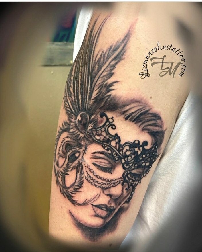 Venetian Mask Tattoos