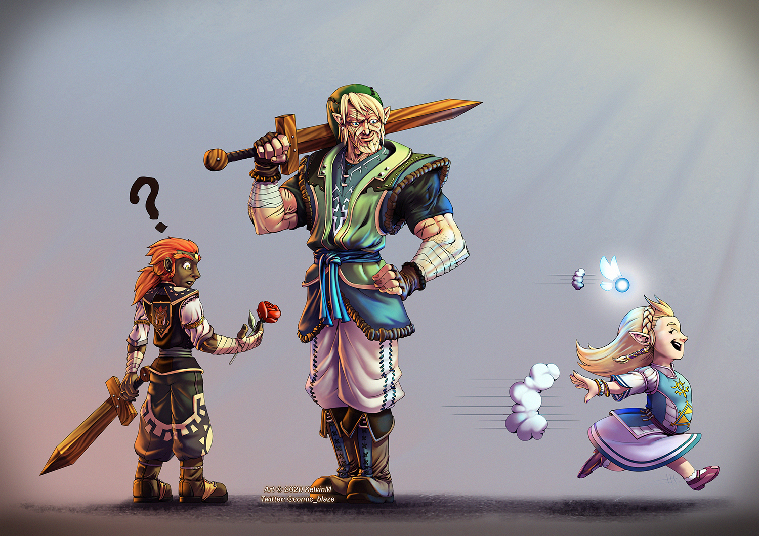 Link Vs Ganondorf Fan Art