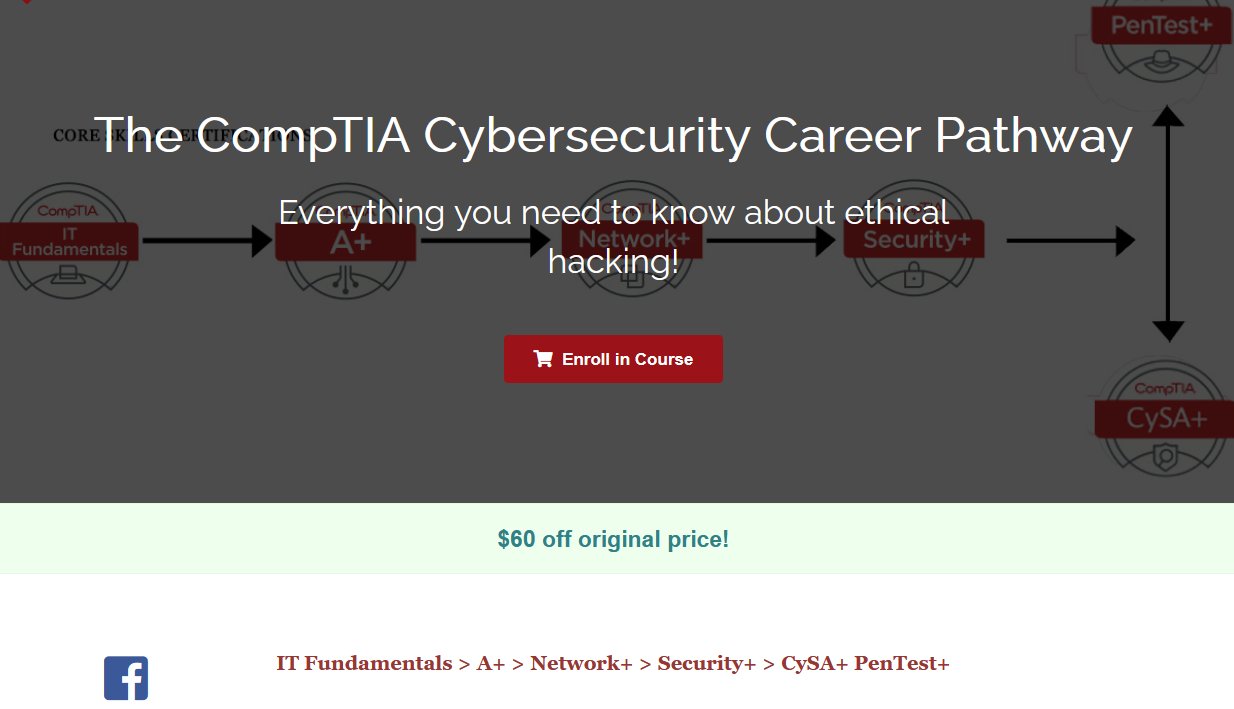 مصطفى الأقصم on Twitter: "المسار الأول يغطي مناهج شهادات CompTIA الخاصة بـ #الأمن_السيبراني من ...