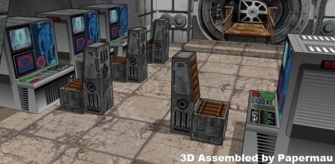 PAPERMAU: Easy-To-Build Sci-Fi Bunker Box Papercraft For Dioramas☘ ...