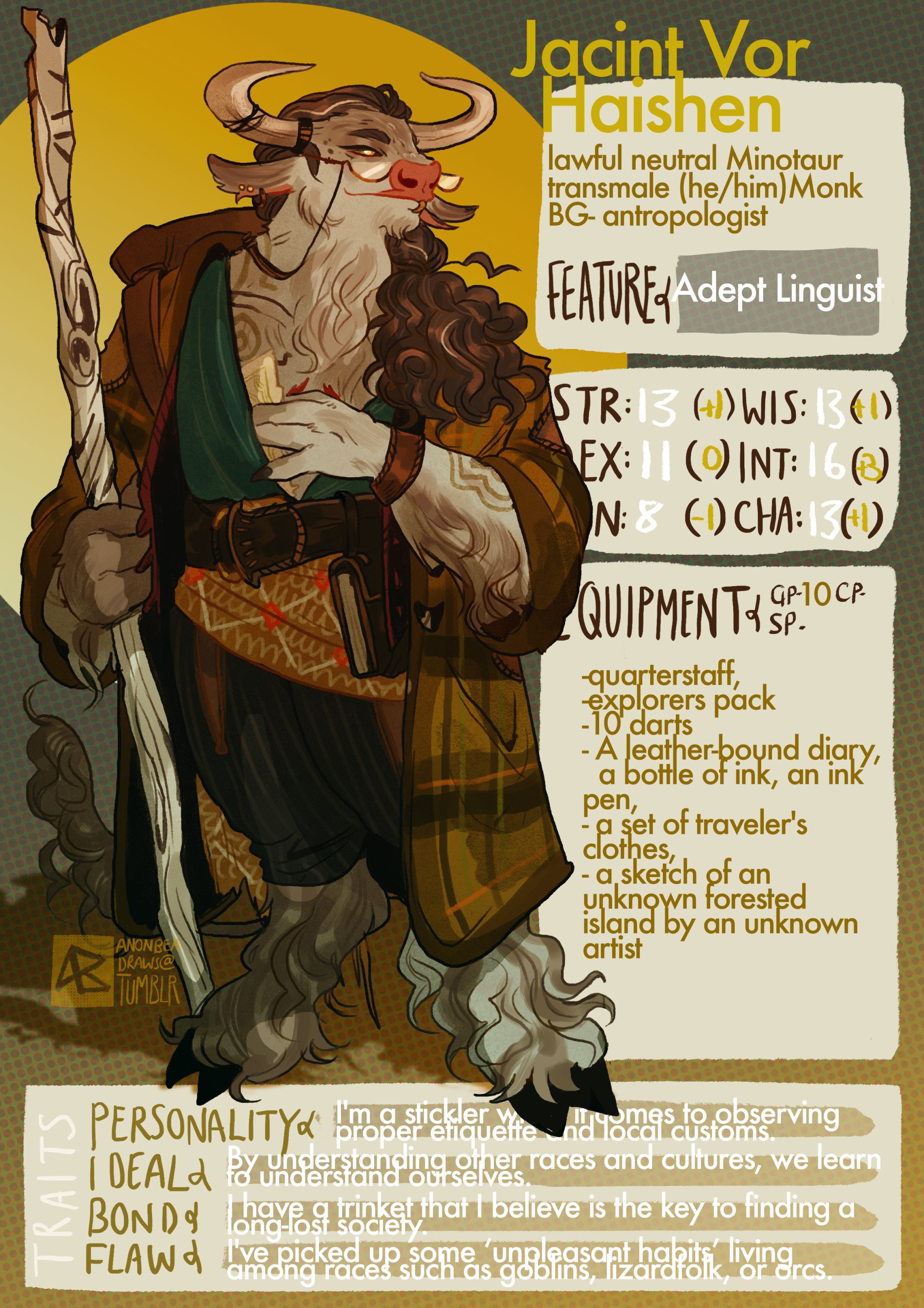 Minotaur Character Traits