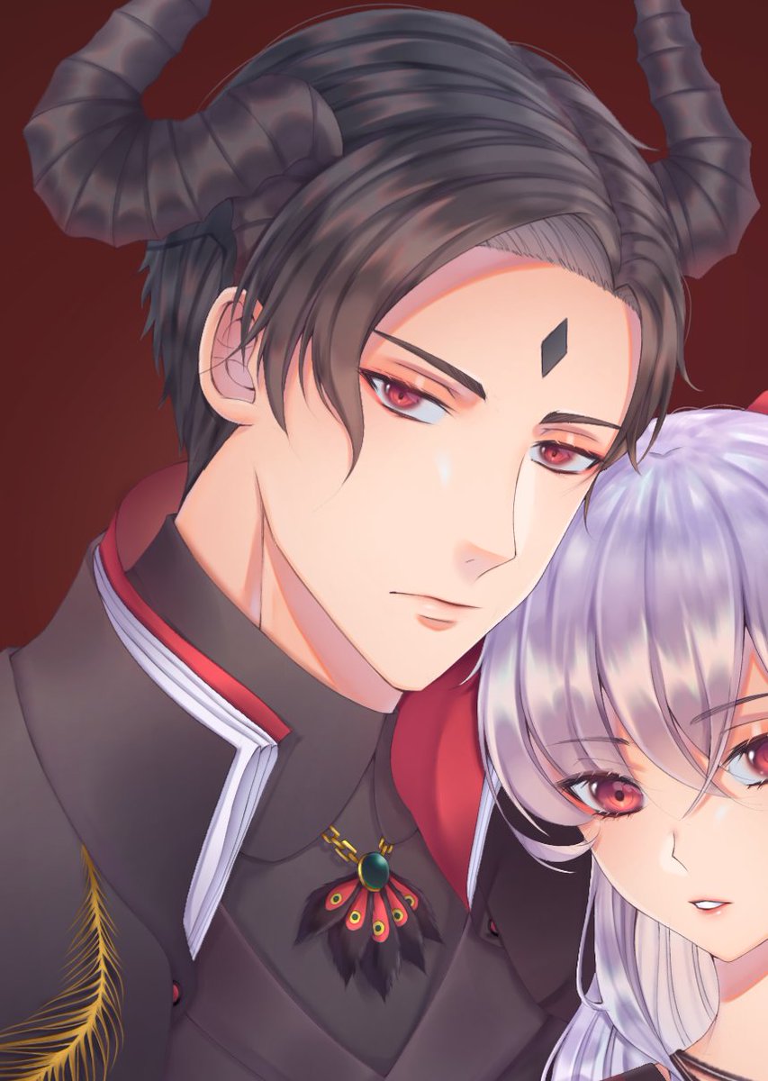 「part of a Lucifer x MC commission I just」|Ruu | 瑠宇 💮のイラスト