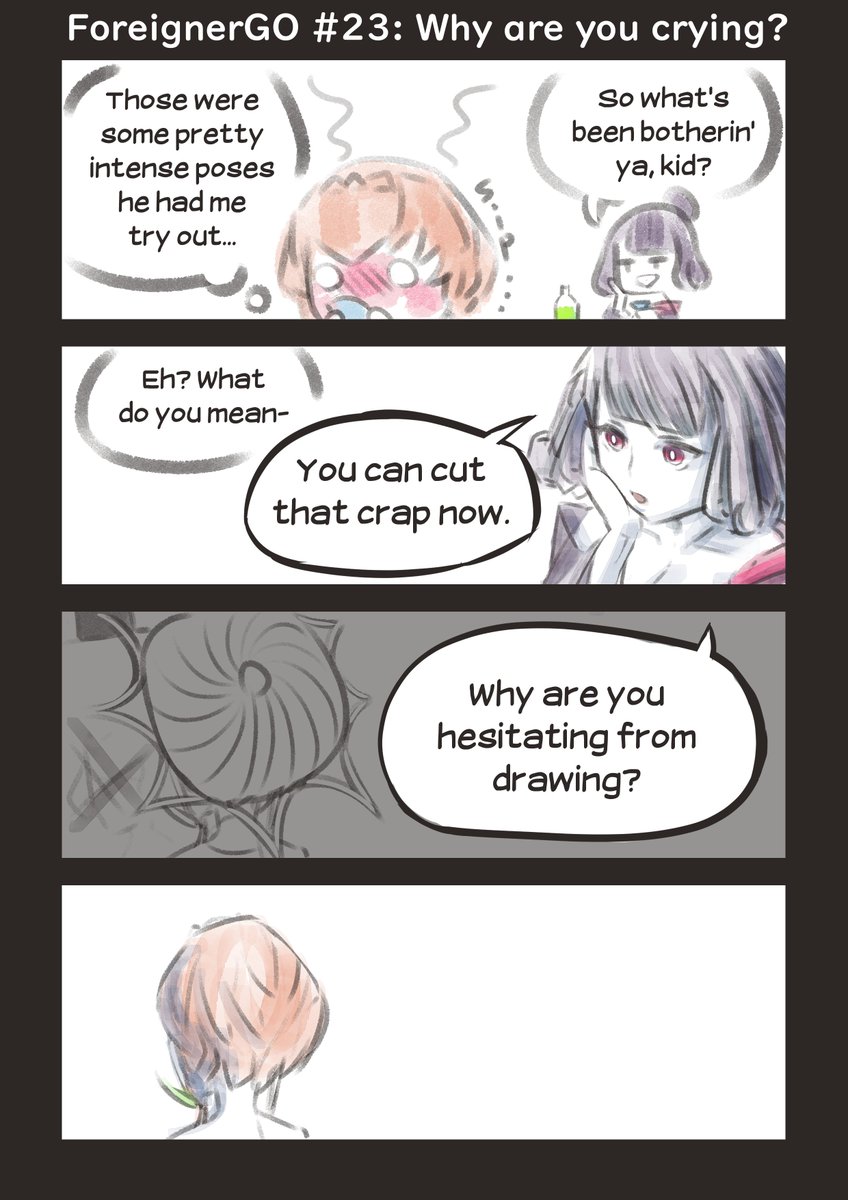 「ForeignerGO #23: どうして泣いているの? (Why are you crying?) #FGO #For」Hwendaの漫画