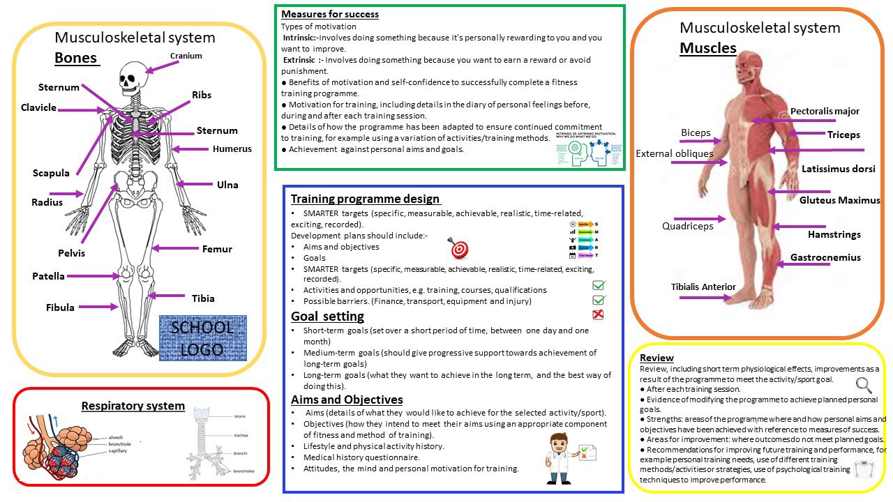 MissHatton on Twitter: "📚Knowledge organiser BTEC Sport Unit 3 - Level ...