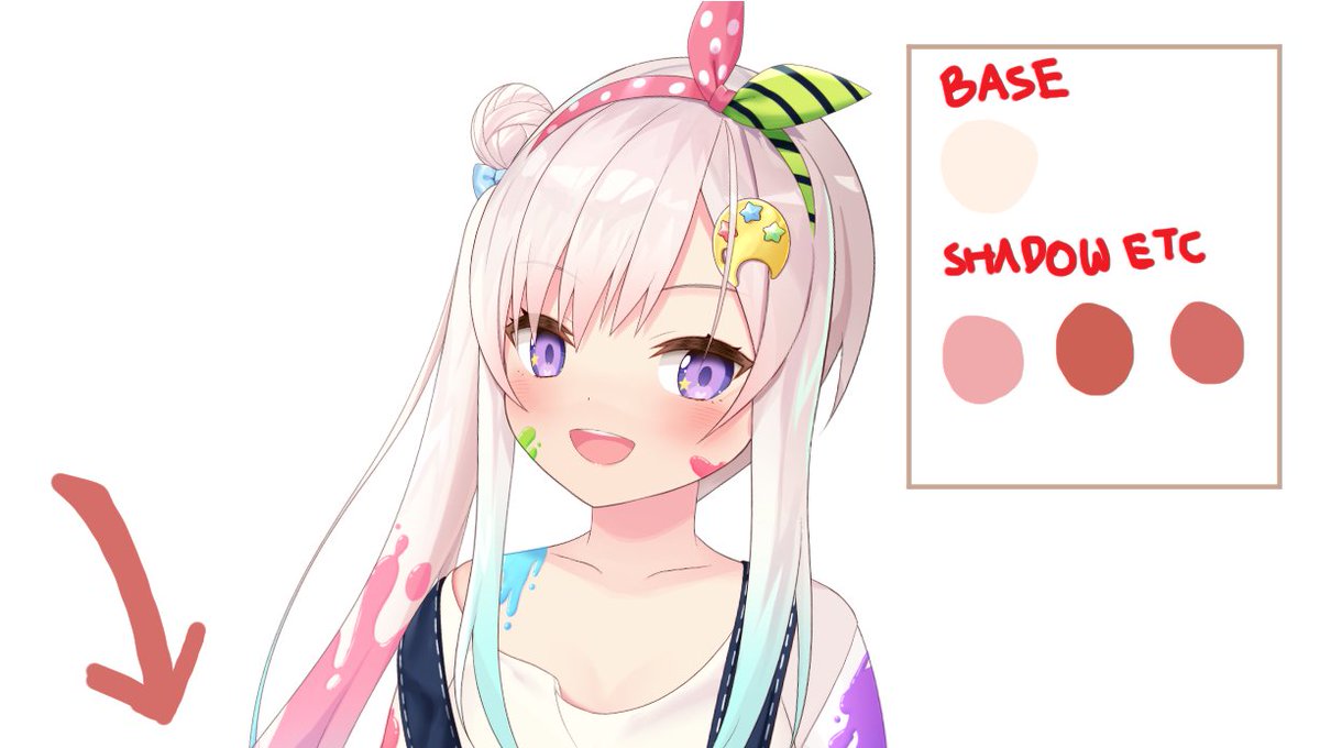 Anime Skin Color Palette