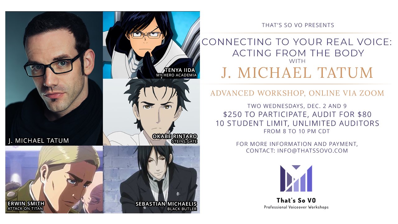 J Michael Tatum Voices