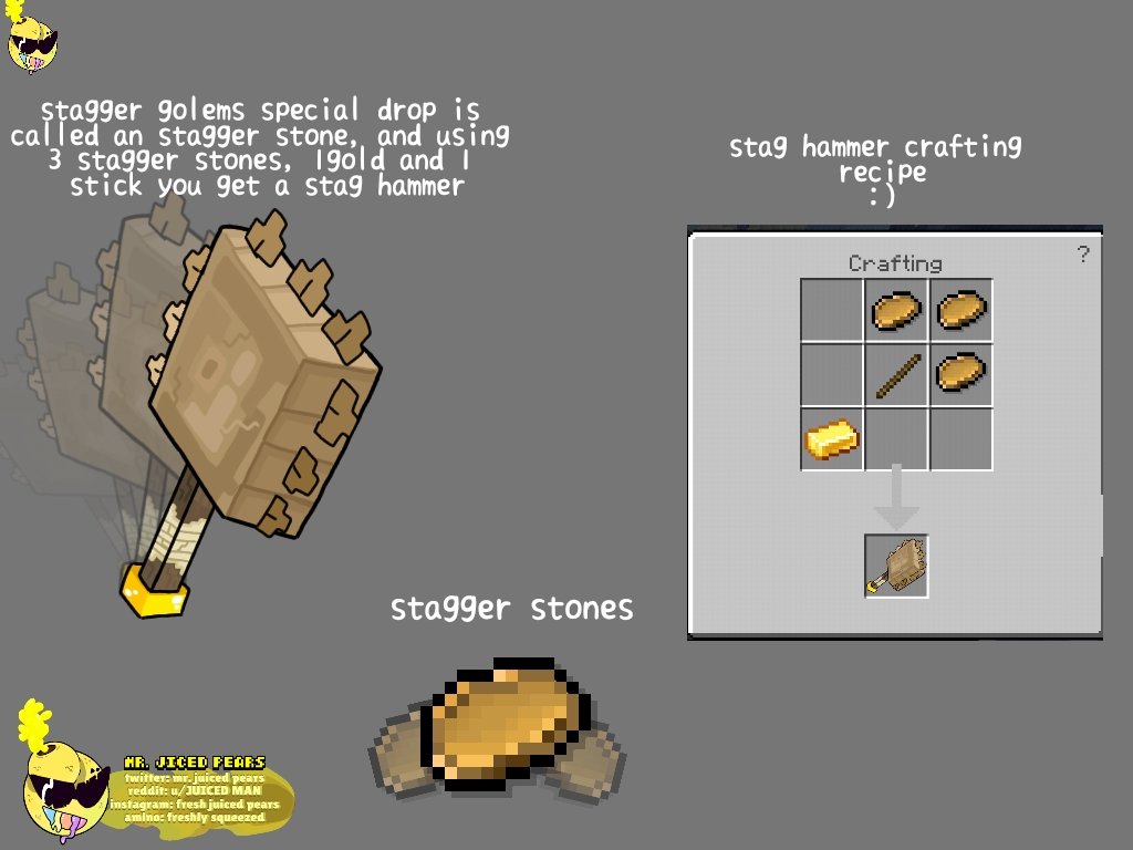 Minecraft Stone Golem Recipe