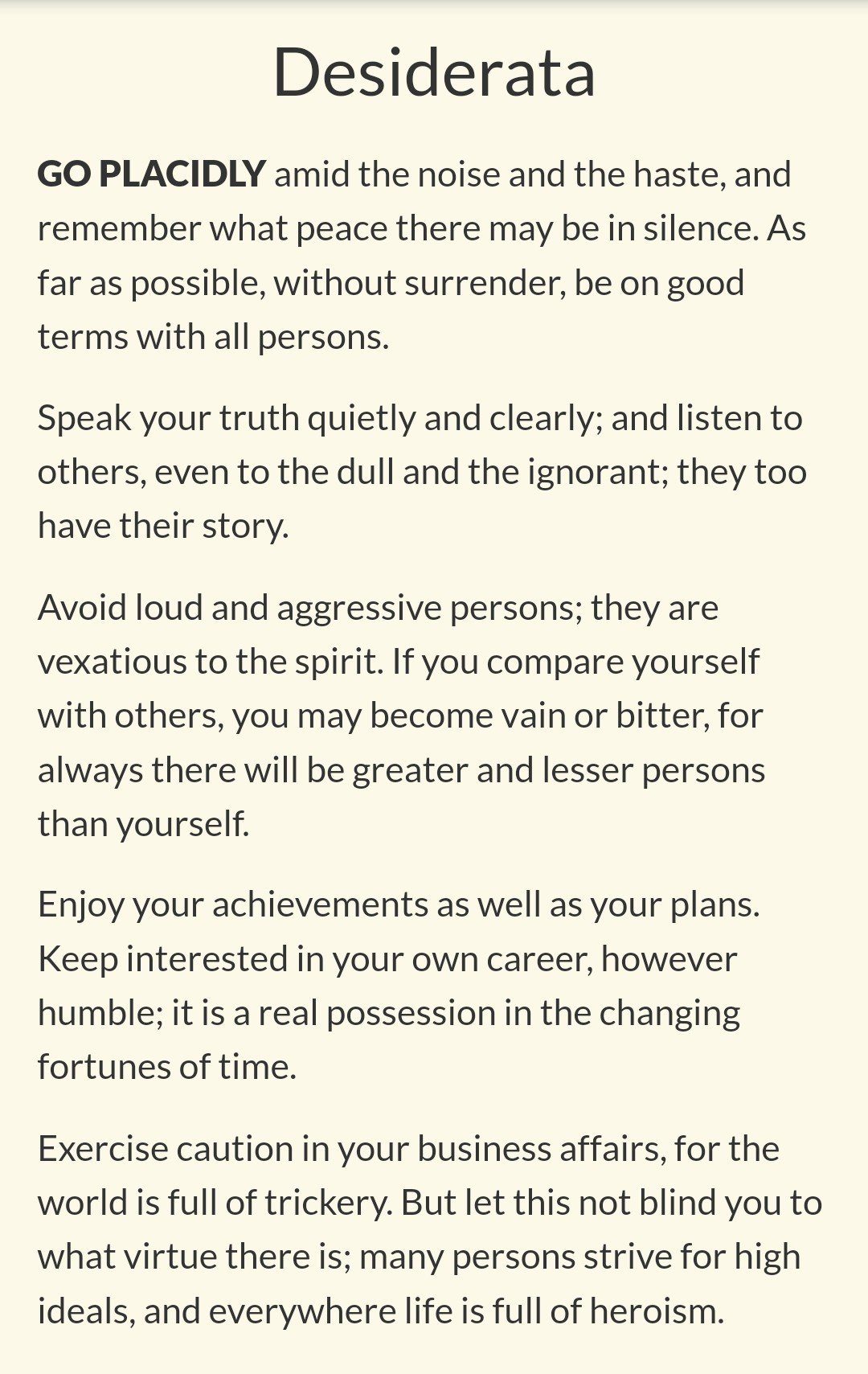 Desiderata Poem Print Inspirational Art Print | lupon.gov.ph