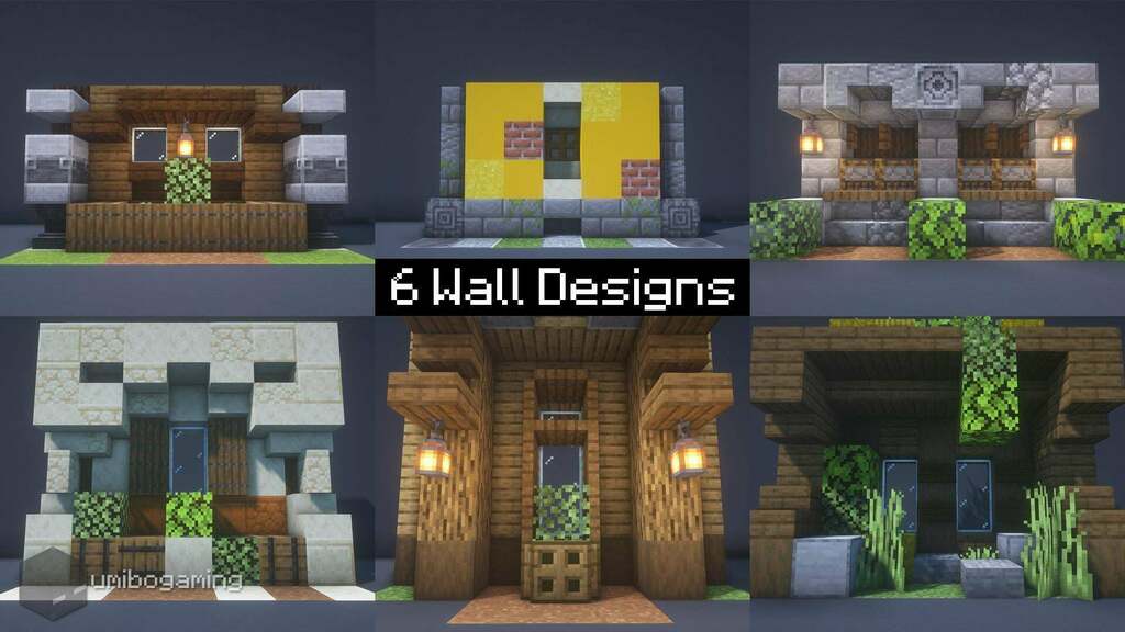 Wall Designs Minecraft House Minecraft Wall Designs To Enhance Your