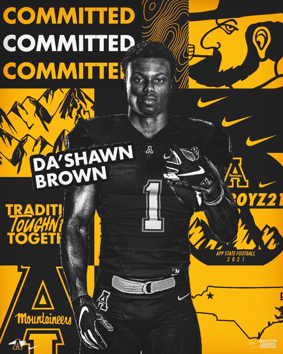 2021 3* WR Da'Shawn Brown commits to Appalachian State : r/CFB