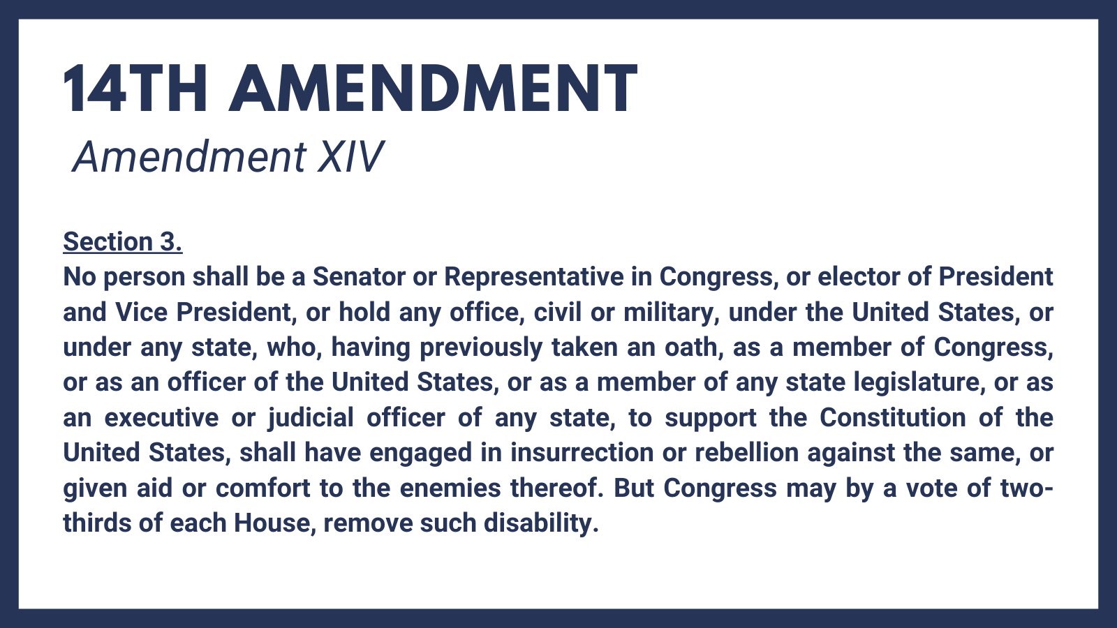 14th Amendment Examples