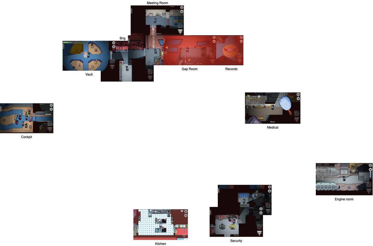 New Airship Map Layout - Help us to complete it. : r/AmongUs