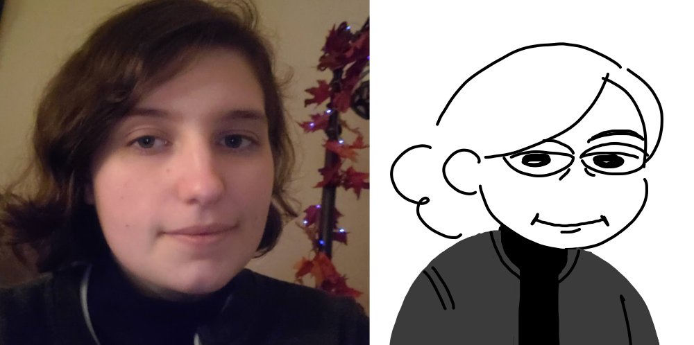 「Plus another doodle of myself, as drawn for a tumblr anon 」gertritudeの漫画