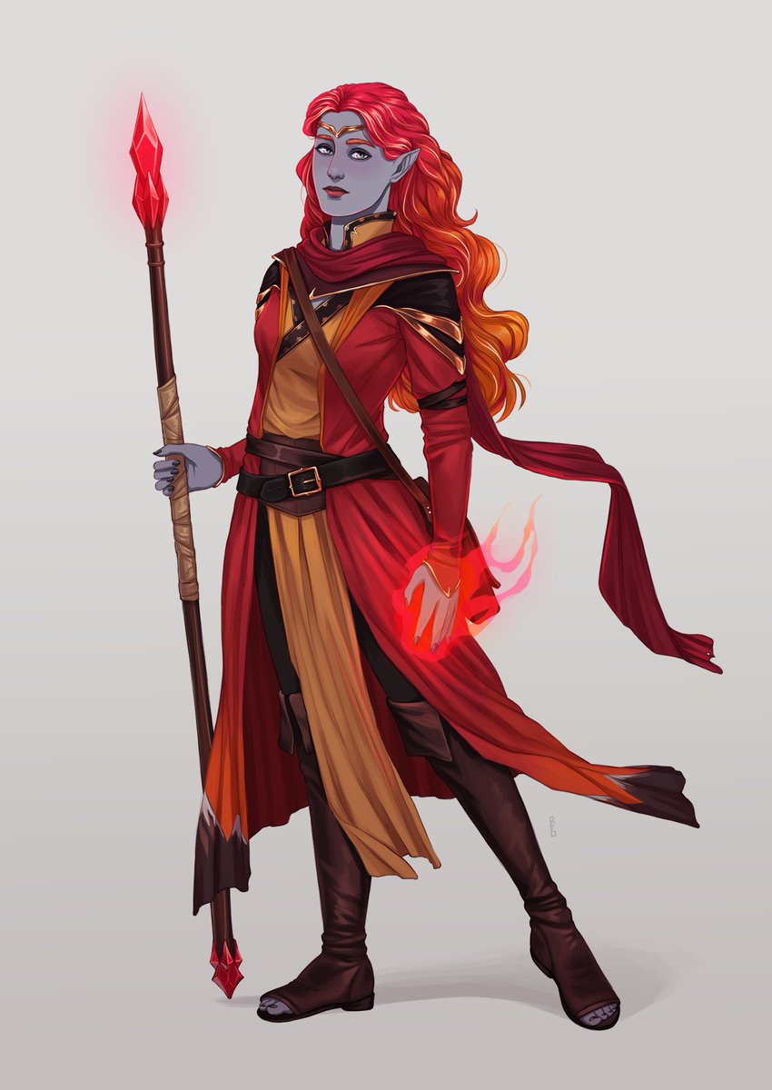 Fire Genasi Wizard