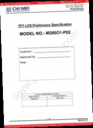 Datasheet: Panel CHIMEI INNOLUX M200O1 P02 2 - Manual PDF Download / Twitter