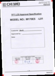 Datasheet: Panel CMO M170E5 L01 1 - Manual PDF Download / Twitter