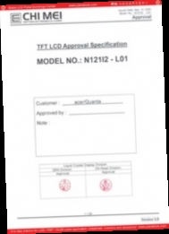 Datasheet: Panel CMO N121I2 L01 2 - Manual PDF Download / Twitter