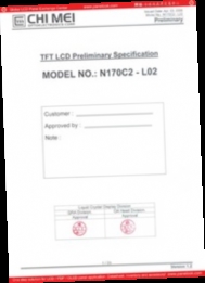 Datasheet: Panel CMO N170C2 L02 3 - Manual PDF Download / Twitter