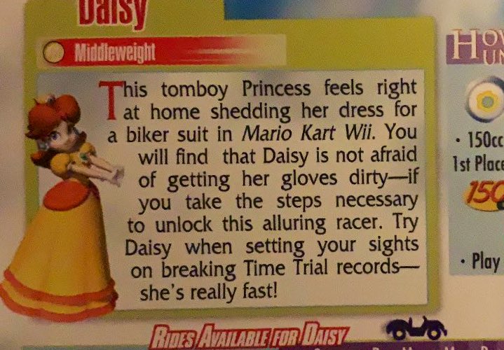 Princess Daisy Mario Kart Wii