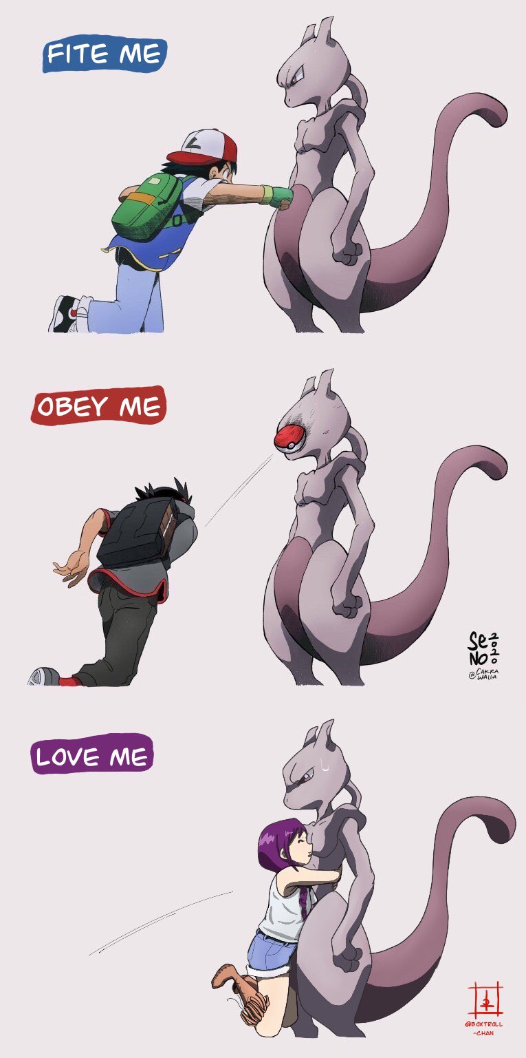 Mew Mewtwo Love