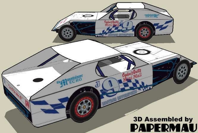 Papercraft Race Car