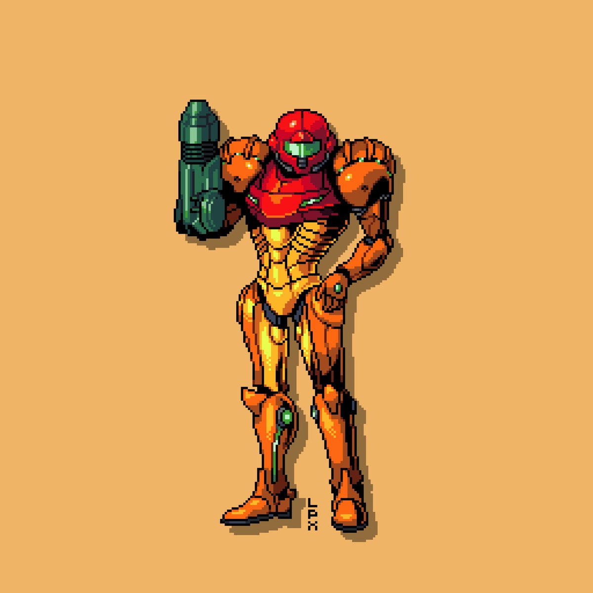 Samus Gravity Suit Pixel