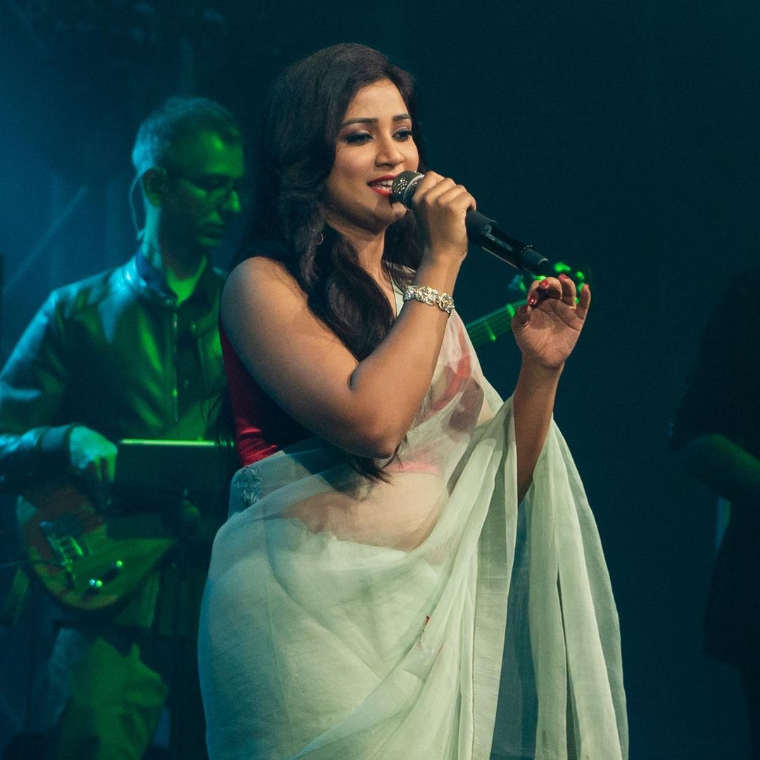 Singer Shreya Ghoshal In Saree