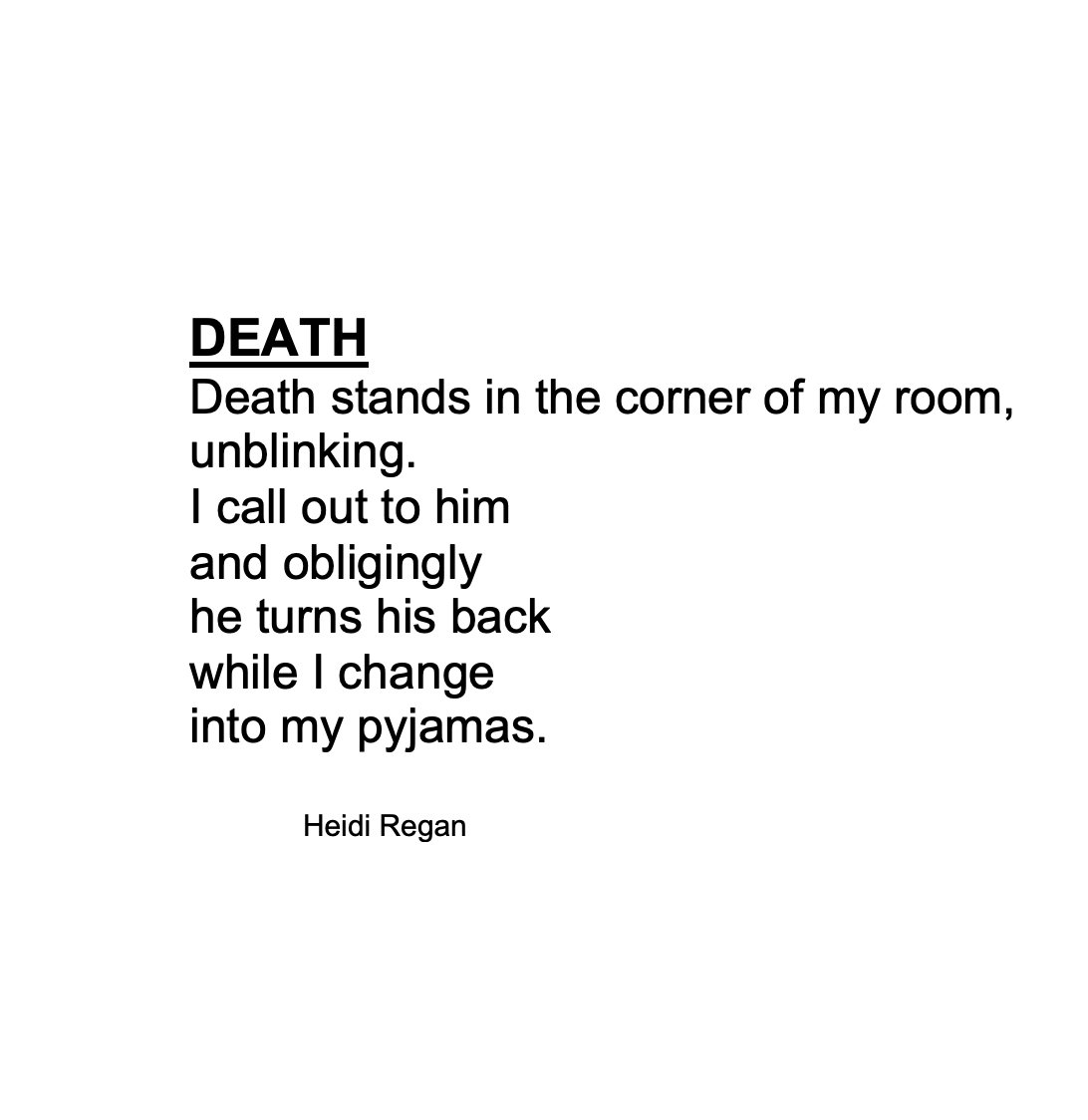 Inspirational Death Poems