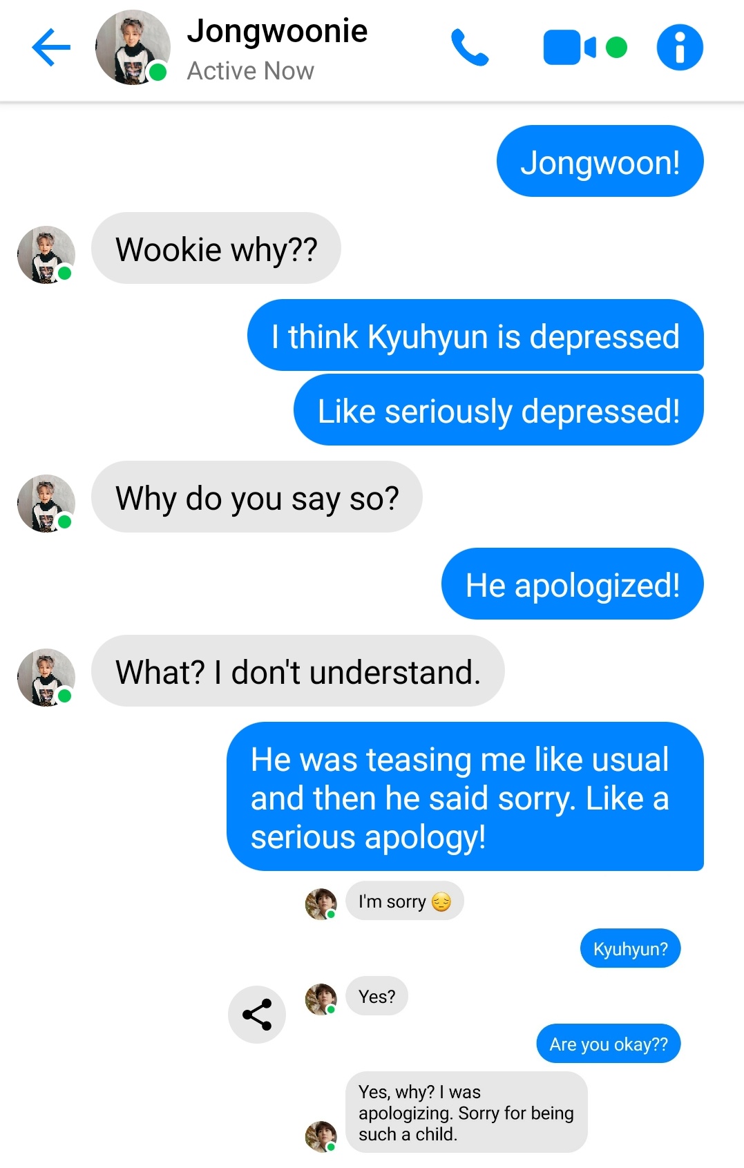 simjang 💙 on Twitter: "[16] The tea about KyuWook https://t.co/d66YUiEzid" / Twitter