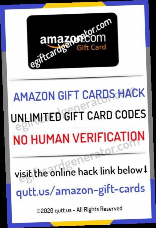 amazon gift card code generator no survey no human verification / Twitter
