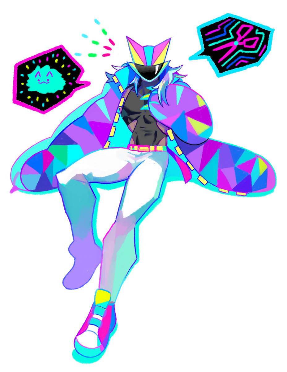 「Cat guy but long fluffy hair 」|데나씌(Denaseey)のイラスト