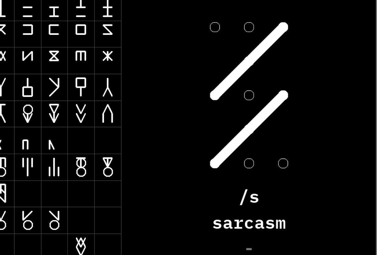 Sarcasm Symbol