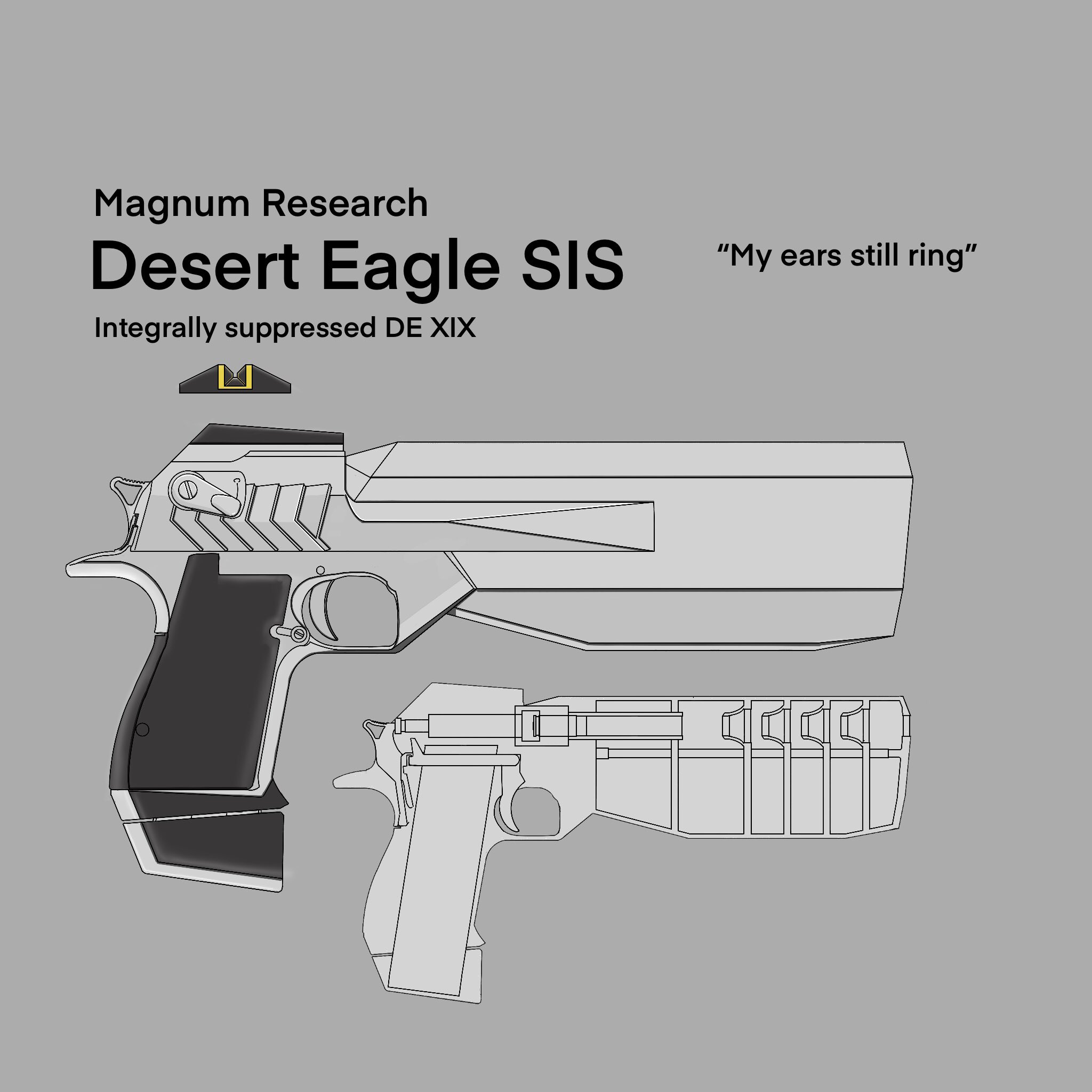 Suppressed Desert Eagle