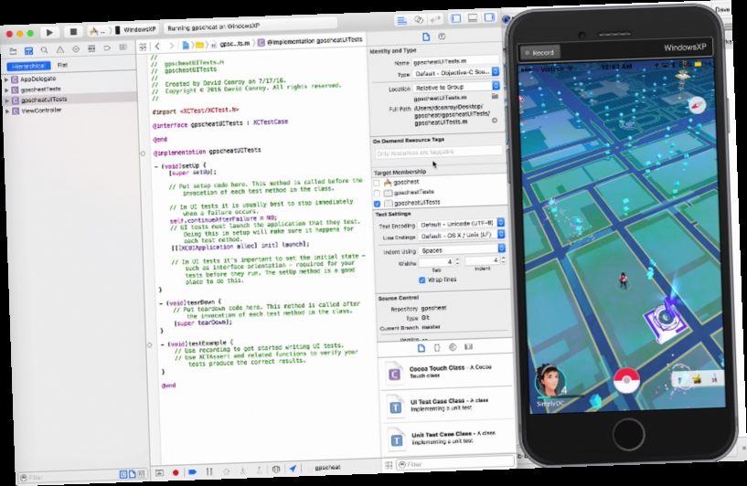 pokemon go hack xcode / Twitter